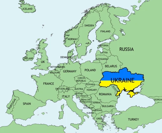 World Map Of Ukraine
