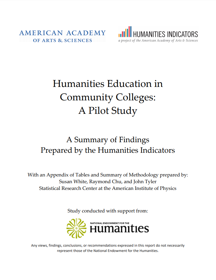 Humanities Education in Community Colleges | American Academy of Arts ...